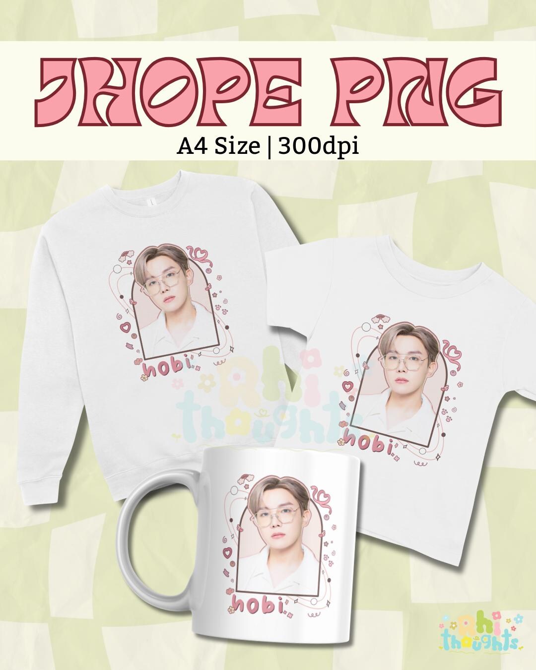 J-hope PNG | Kpop Digital Download | BTS Hobi Aesthetic Clipart | A4 ...