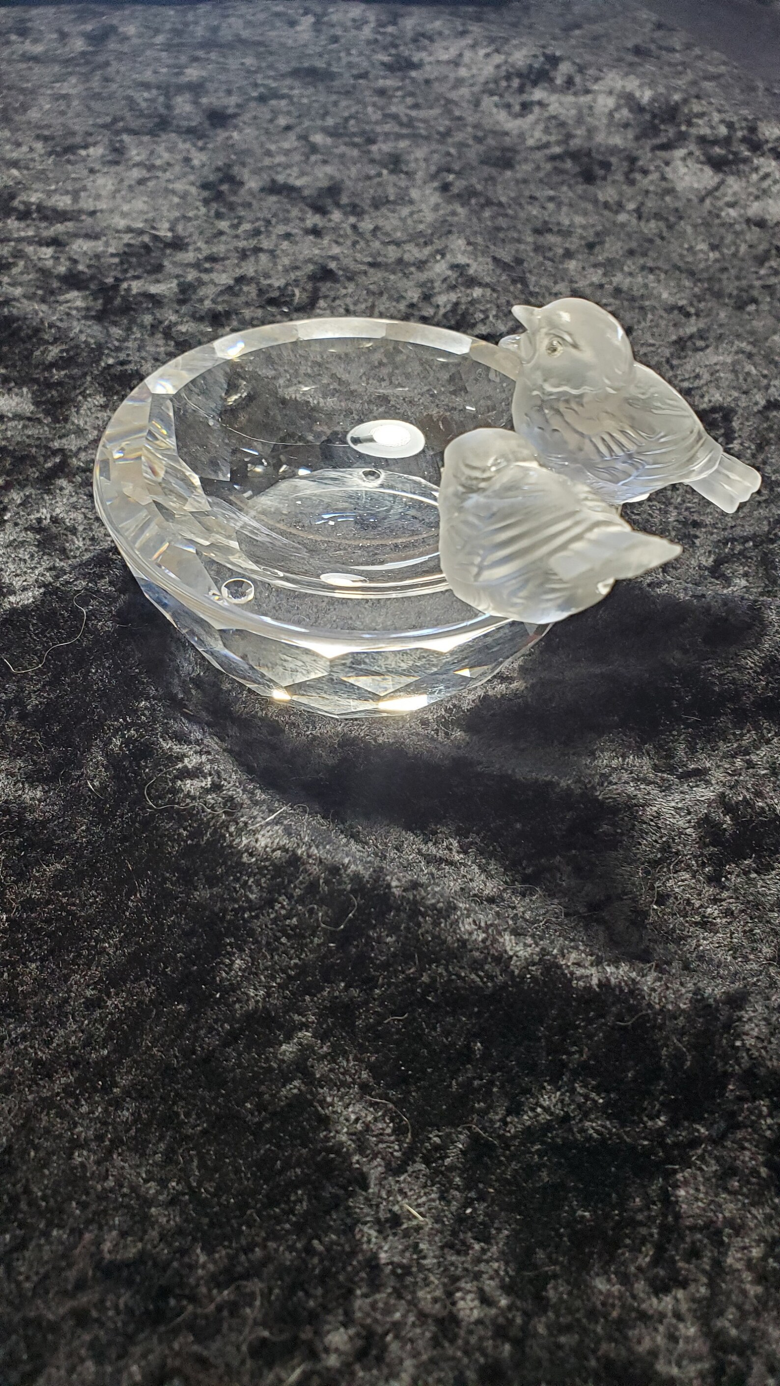 Swarovski Silver Crystal Bird Bath - Etsy