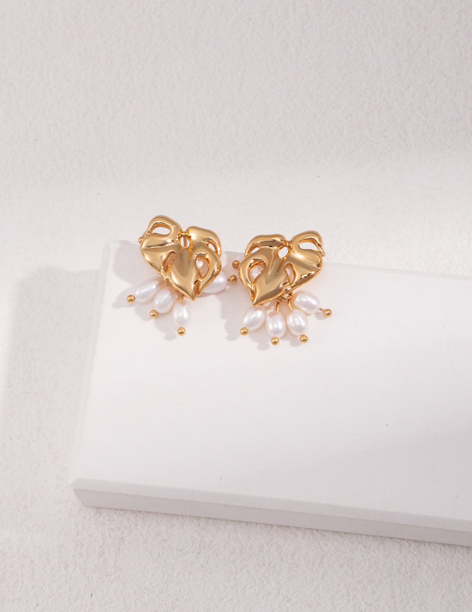 Elegant Stud Pearl Earrings by Samd, Delicate Dainty Jewelry, Unique ...