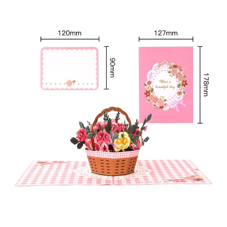 3D Pop up Card， Flowers Card, Greeting Card - Etsy