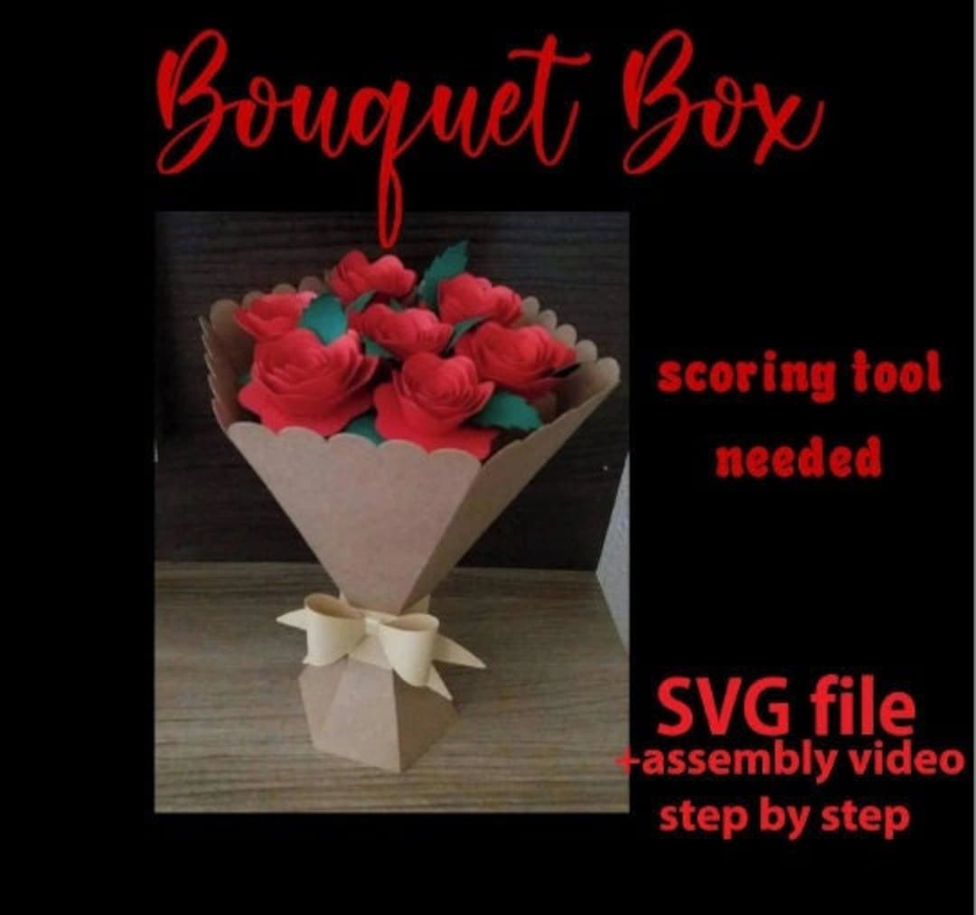 SCORING Bouquet of Roses SVG VIDEO of ASSEMBLY Step by Step, Flowers ...