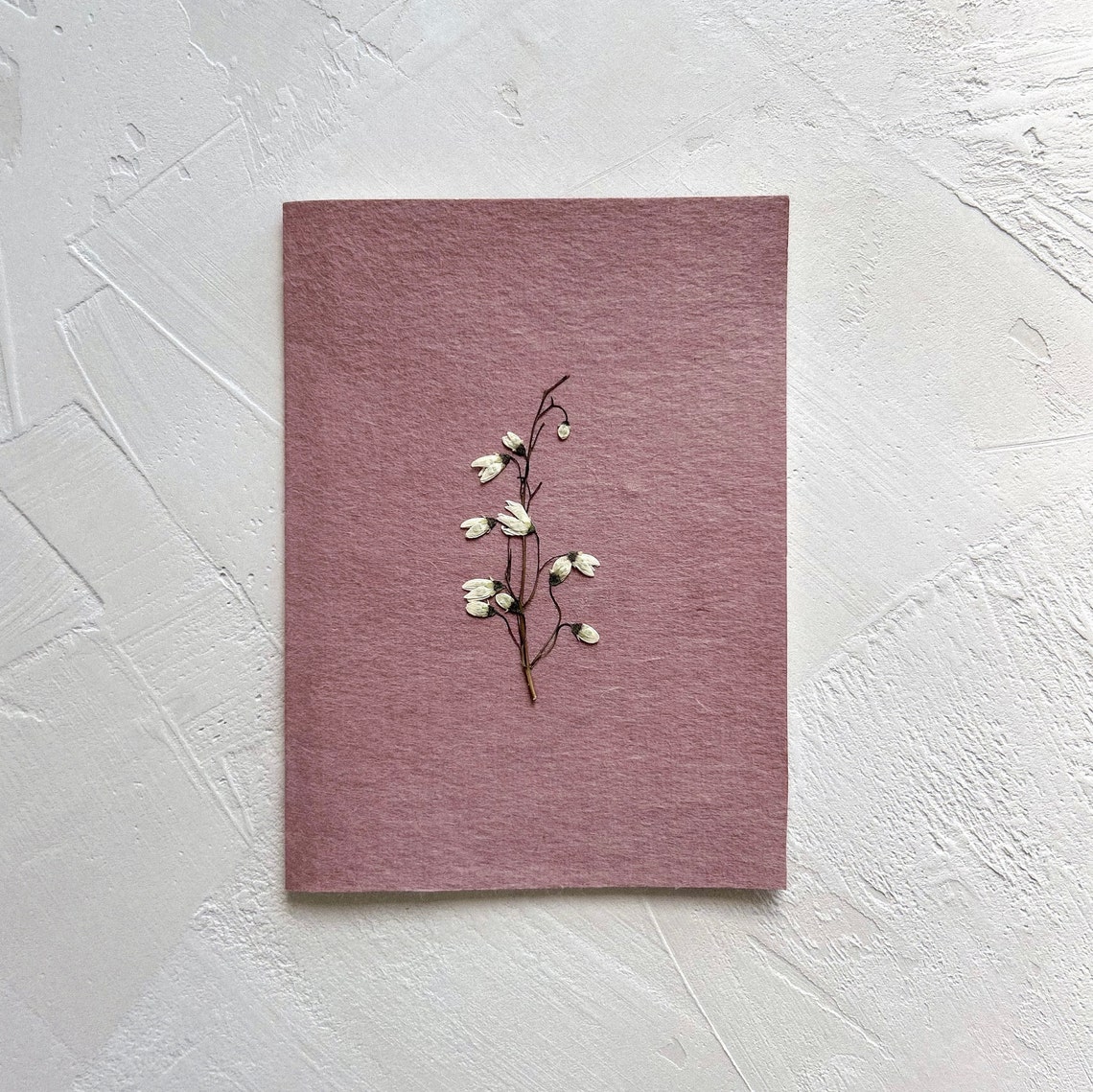 Pressed Flower Card / Floral Card / Real Flower Card / Greeting Card ...