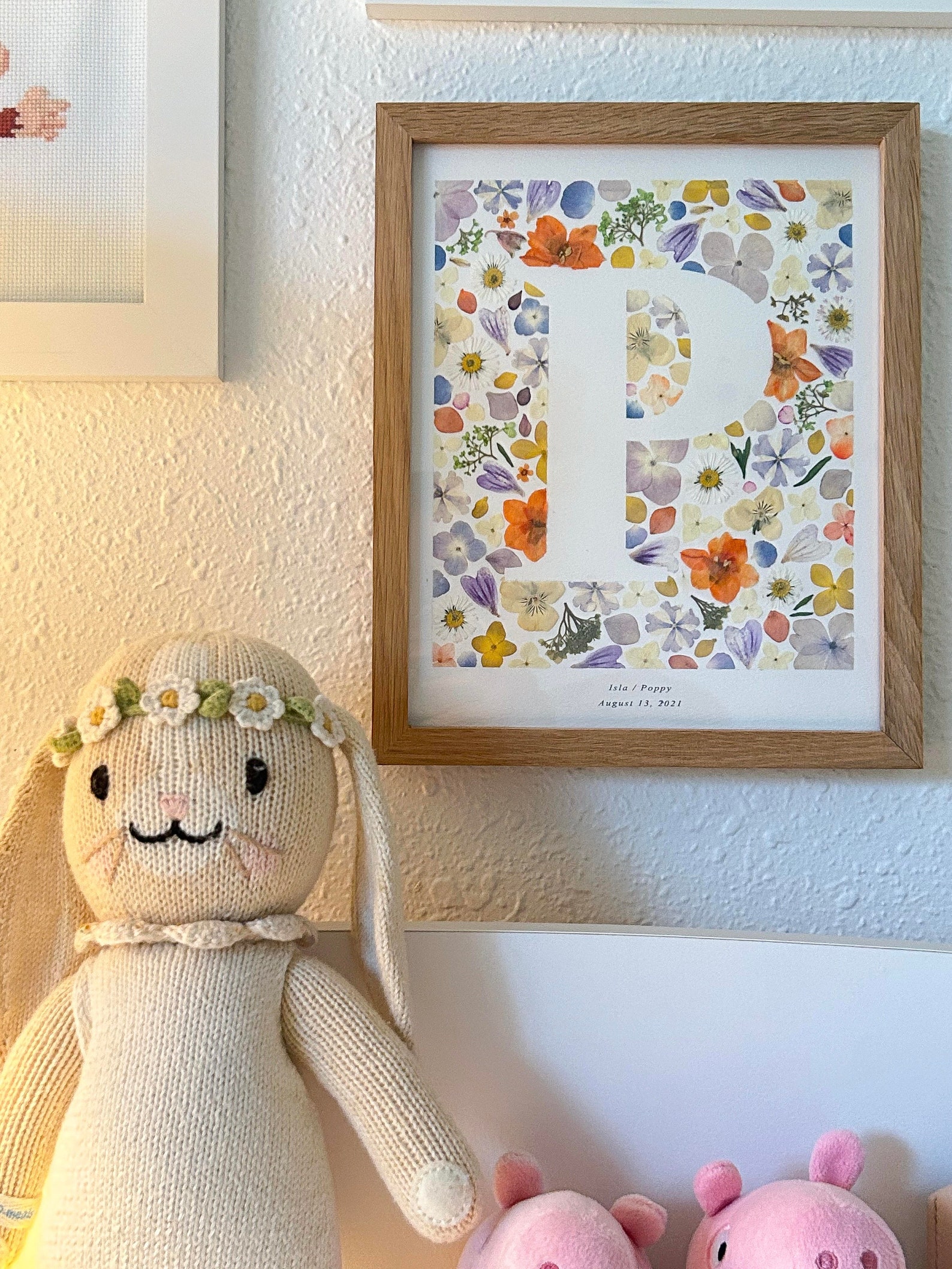 Pressed Flower Alphabet Art(full Design) / Pressed Flower Letter Art ...