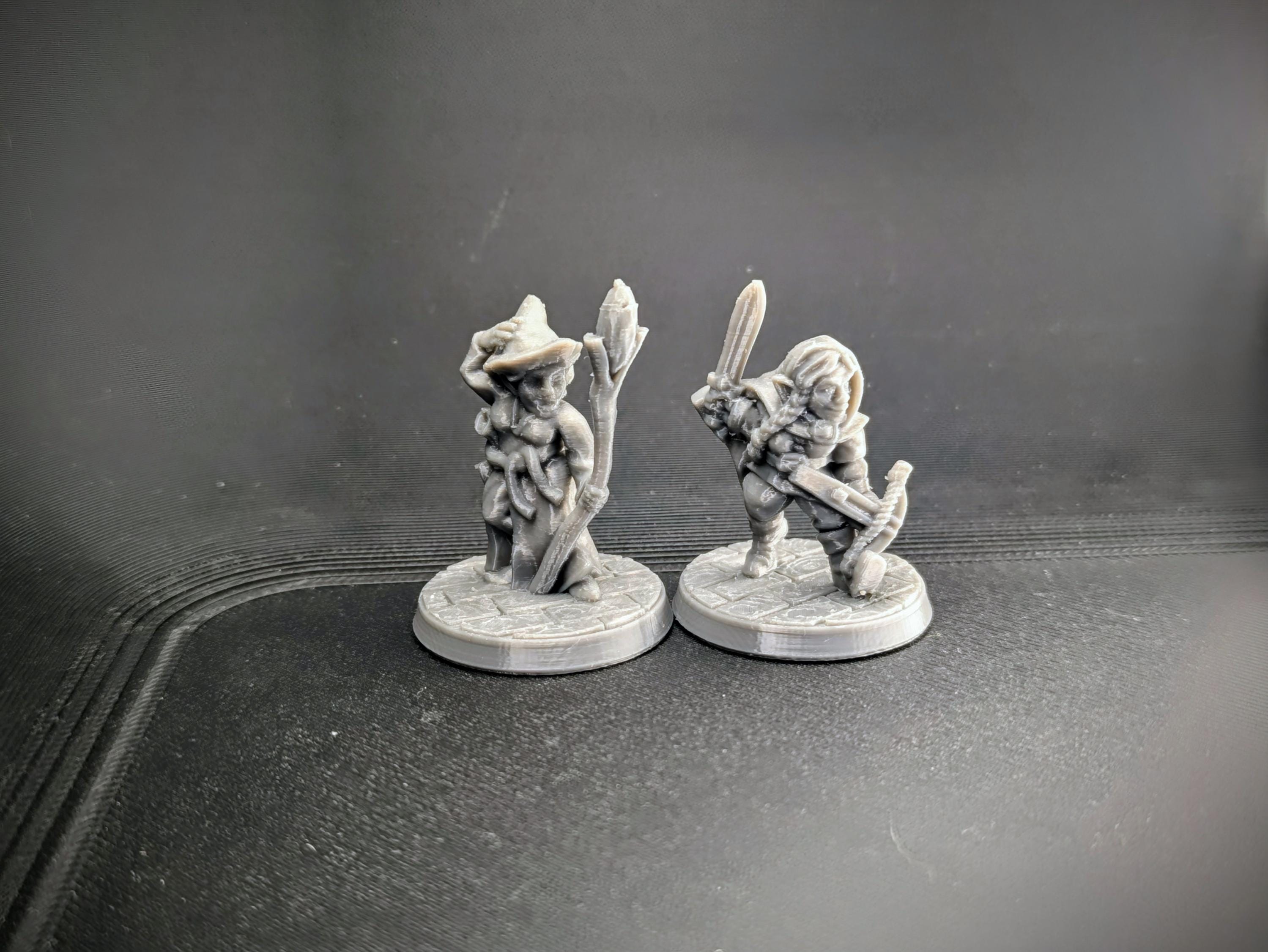 Gnome Adventurers Miniatures Set for TTRPG Games (28mm Scale), Dnd ...