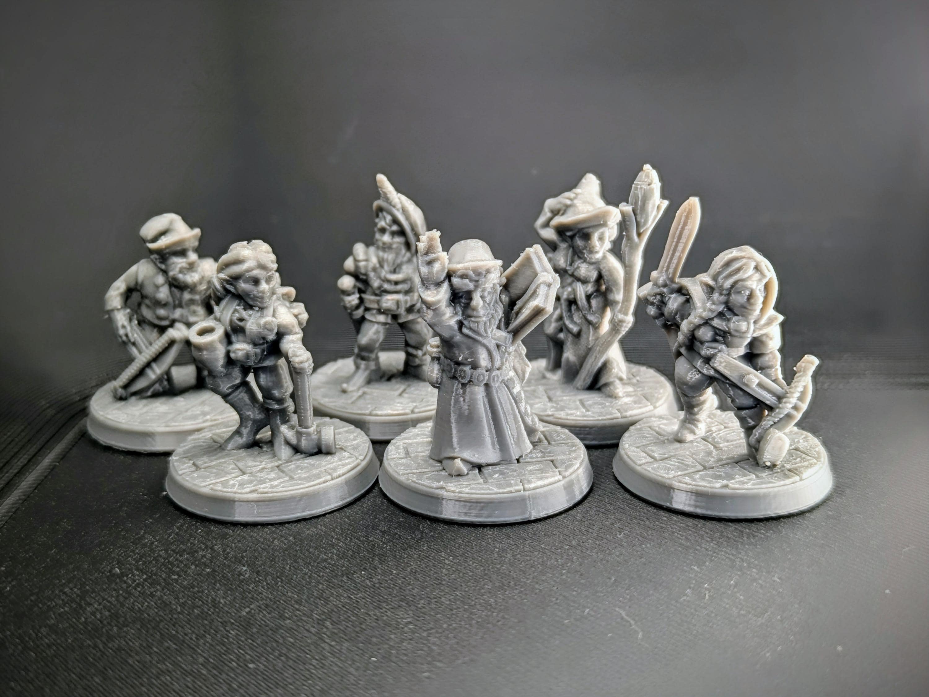 Gnome Adventurers Miniatures Set for TTRPG Games (28mm Scale), Dnd ...