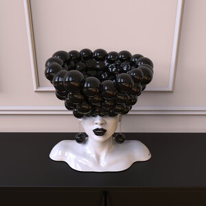 Bust Sculpture of Woman Home Decoration Statue for Interior in Red ...