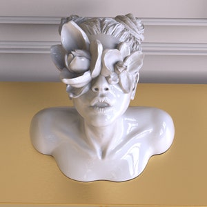 Contemporary Sculpture Statue for Interiordaughter of a Faun White ...