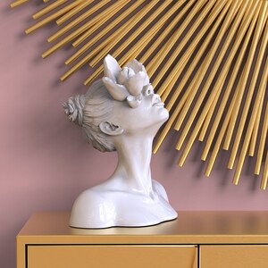 Contemporary Sculpture Statue for Interiordaughter of a Faun White ...