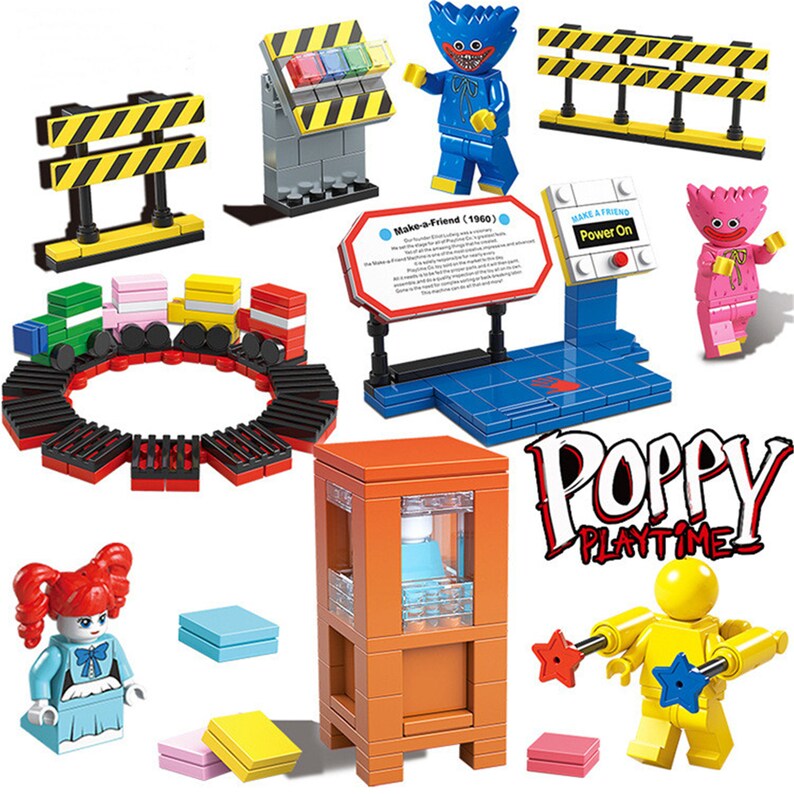 4 in 1 Poppy Playtime Minifigures Toys Action Figures Building - Etsy UK