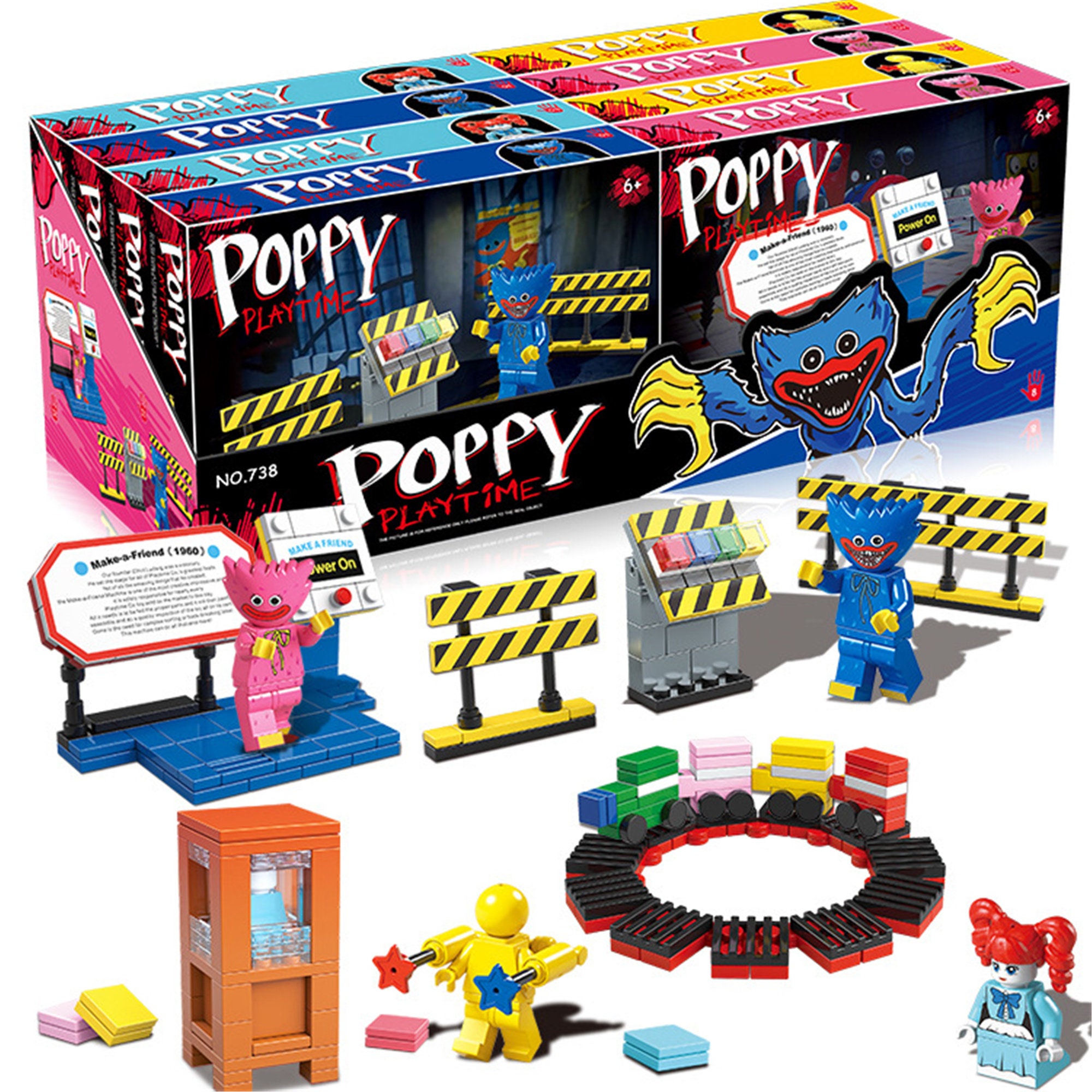 4 in 1 Poppy Playtime Minifigures Toys Action Figures Building - Etsy ...