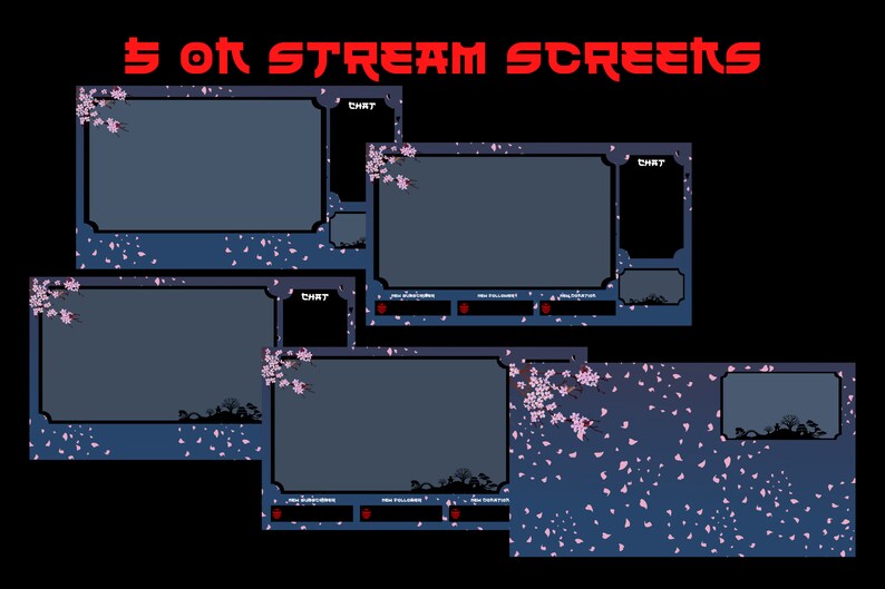 Animated Twitch Pack Twitch Overlays Twitch Package - Etsy