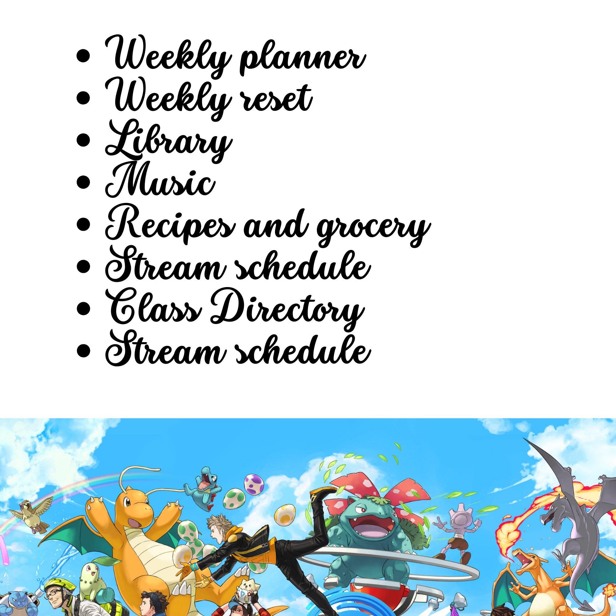 Pokemon Notion Life Planner, Notion Template, Notion Dashboard, Twitch ...