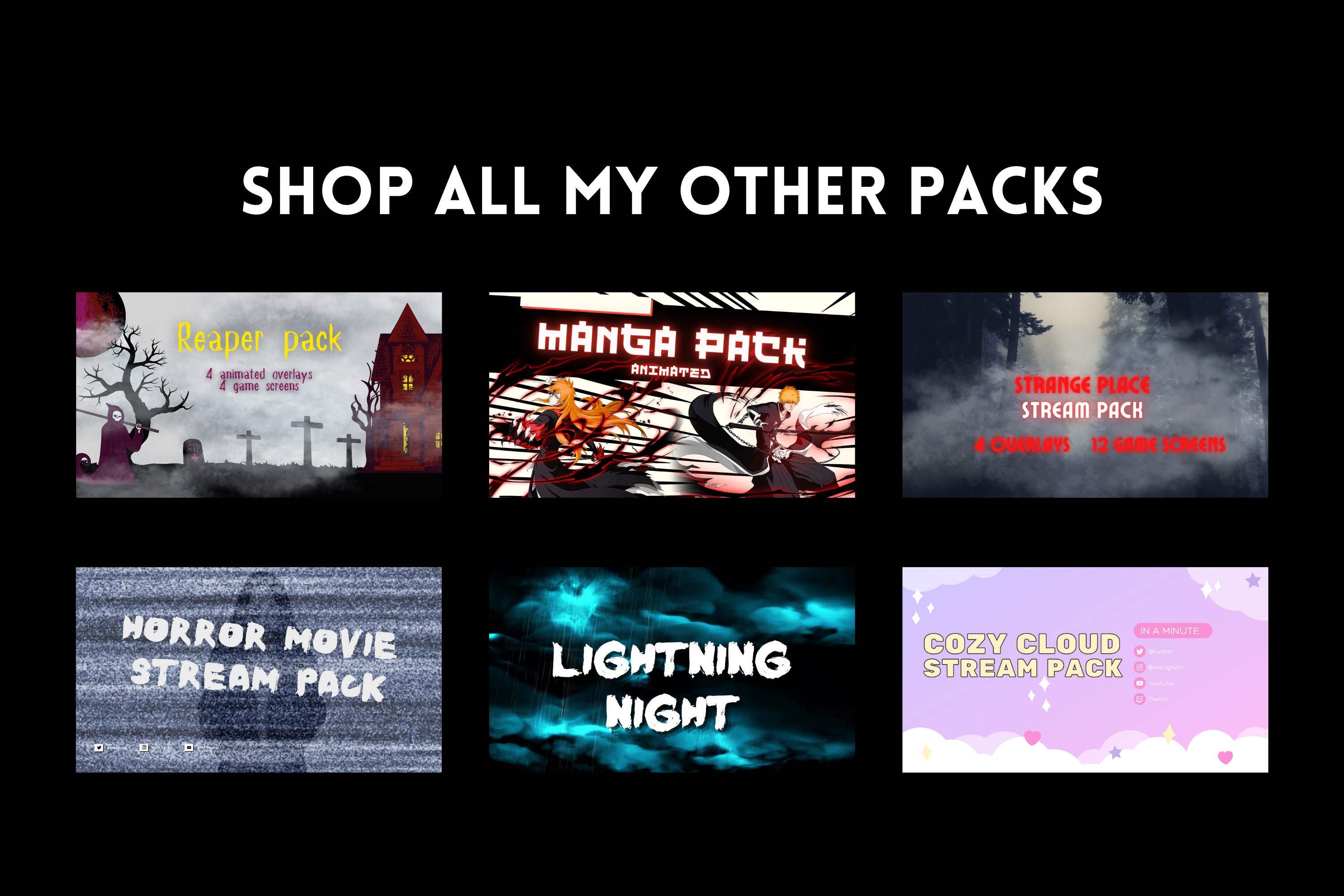 Twitch Overlay, Celestial Twitch Overlay, Twitch Layout, Digital ...