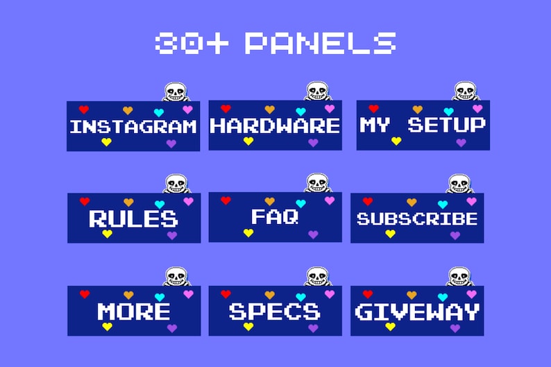 Undertale Twitch Overlay, Twitch Overlay, Streaming Pack, Retro Stream ...