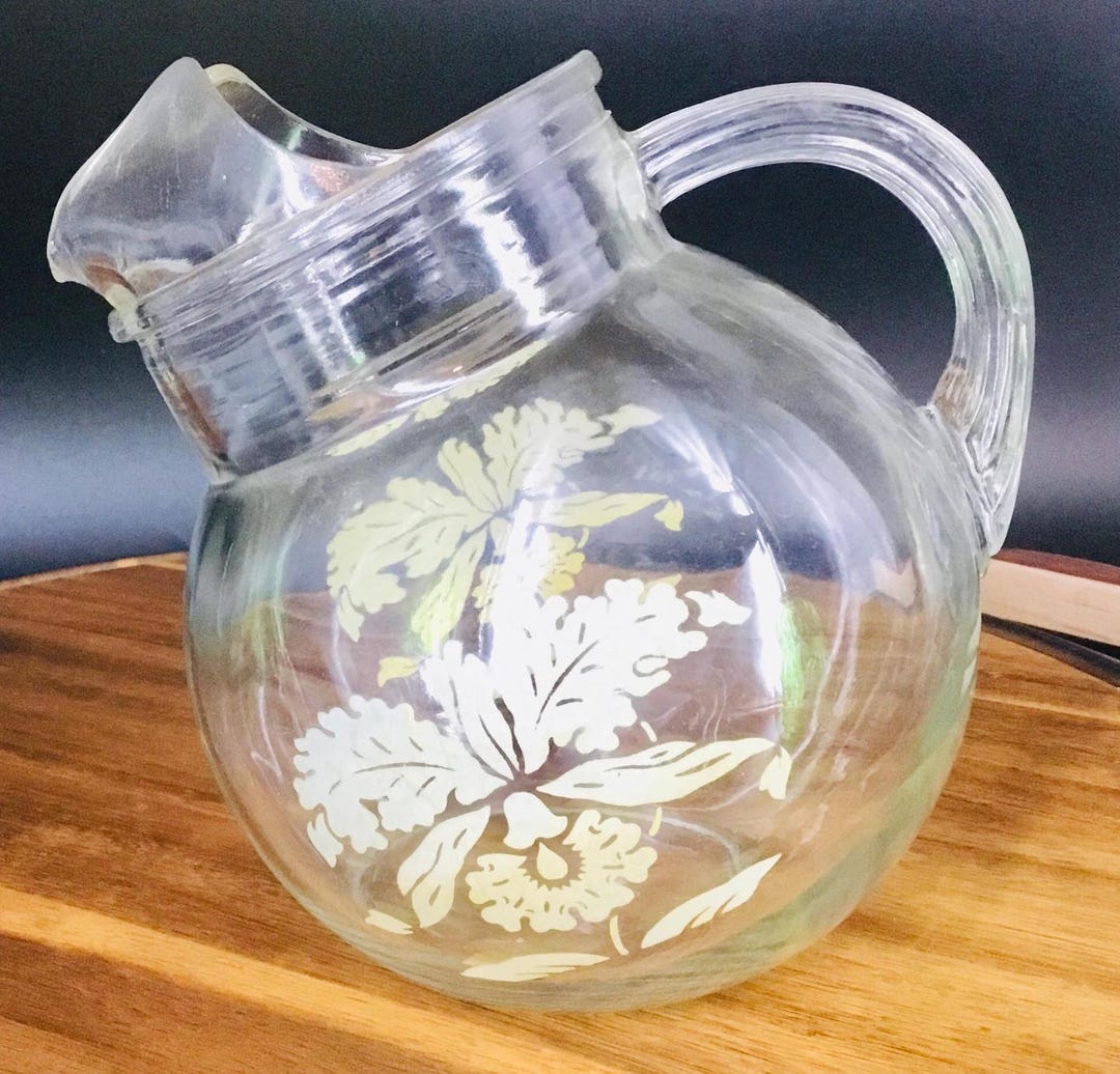 Vintage Glass Pitchers - Assorted Designs - Etsy
