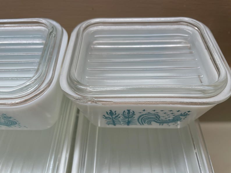 Set of 5 Vintage Pyrex Refrigerator Bowls With Lids. Highly Collectible ...