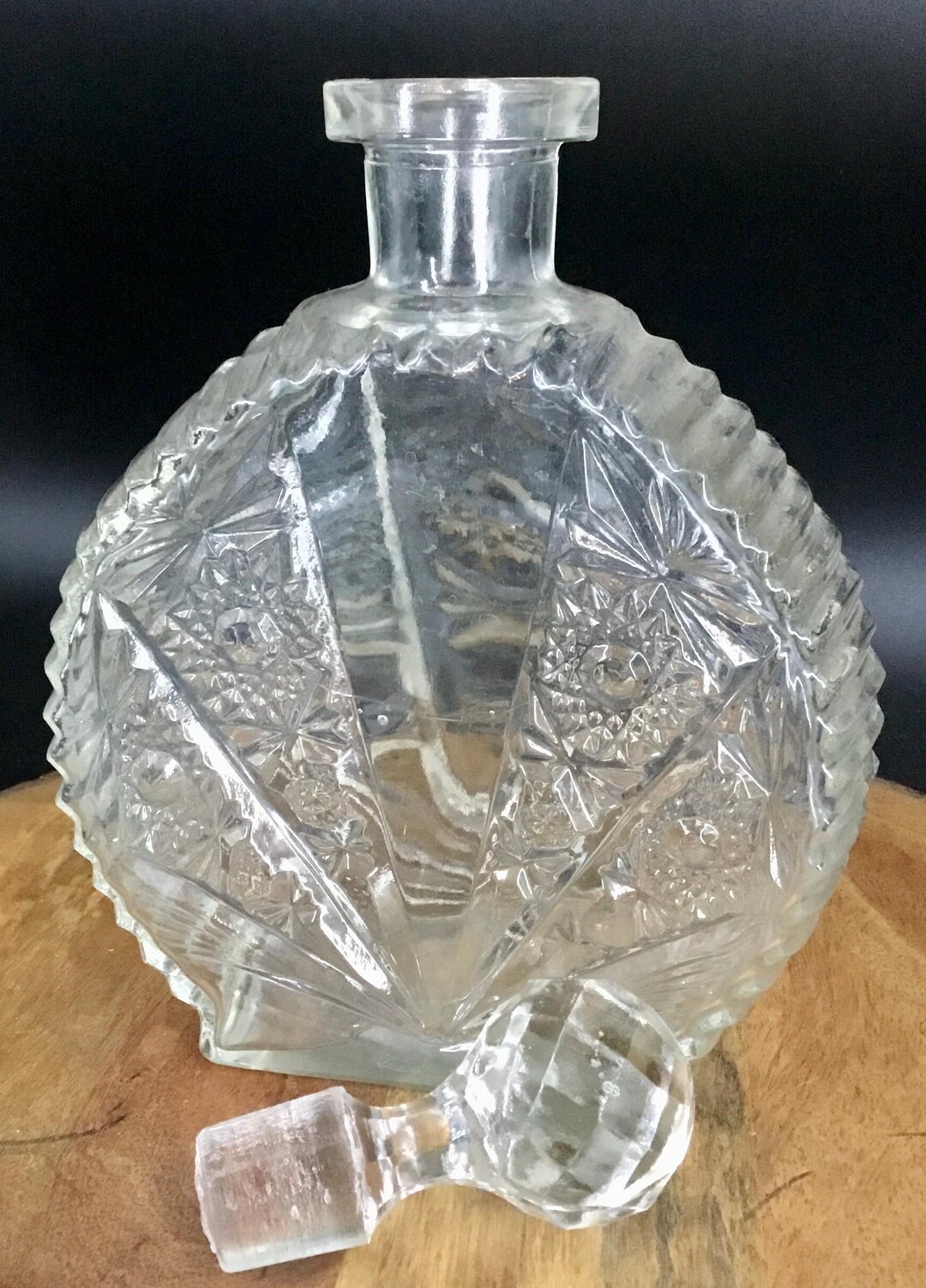 Vintage Decorative Glass Decanter - Etsy