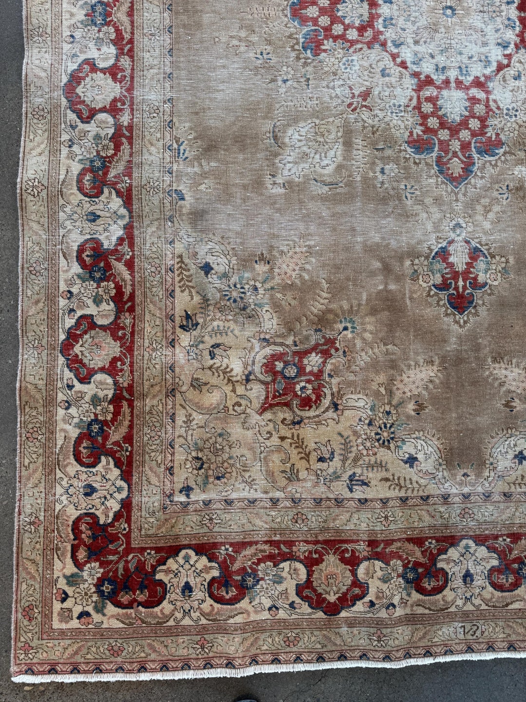 Opulent Persian Rug 8x11 Vintage Handknotted Wool, Medallion Design ...