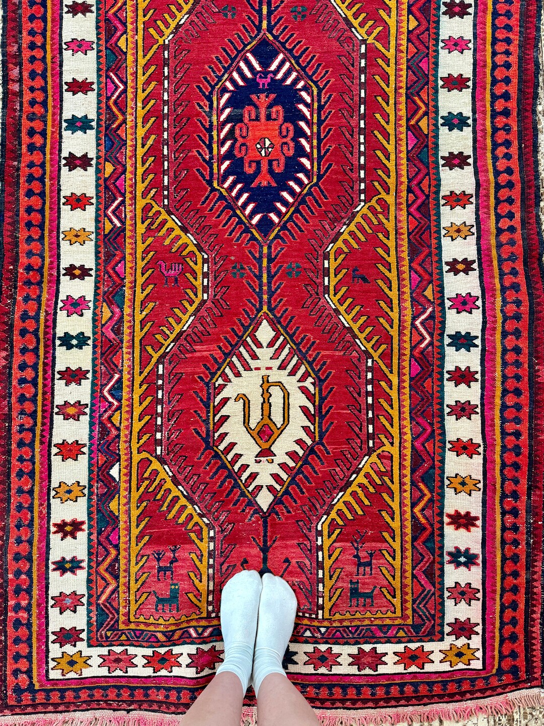 4 X 11 One-of-a-kind Vintage Azeri Soumak Wool Runner Rug, Authentic ...