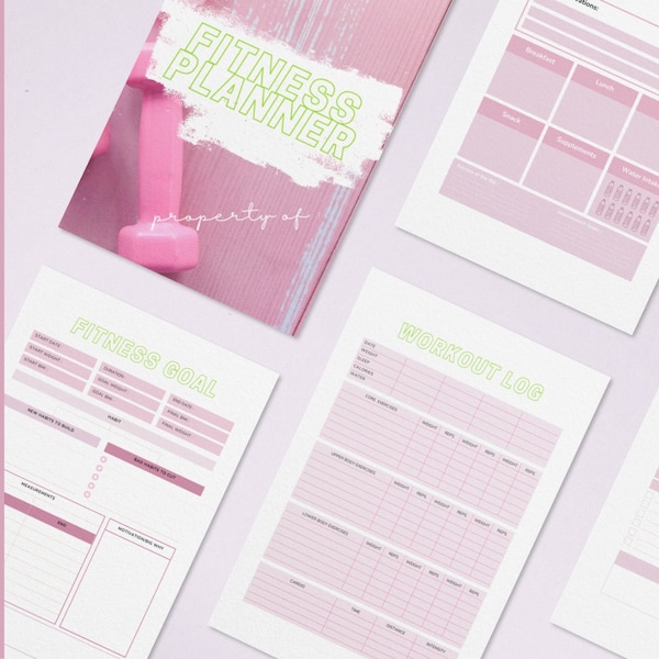 Fitness Planner - Etsy