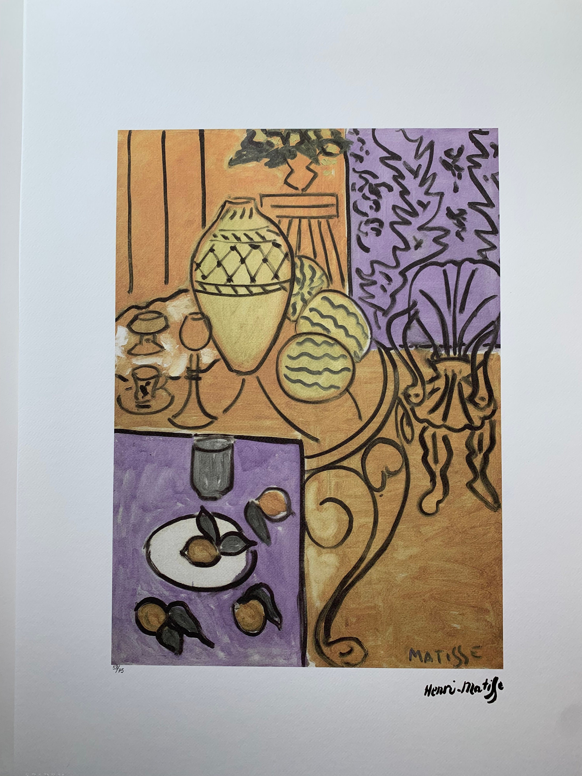 Henri Matisse Still Life Drawings