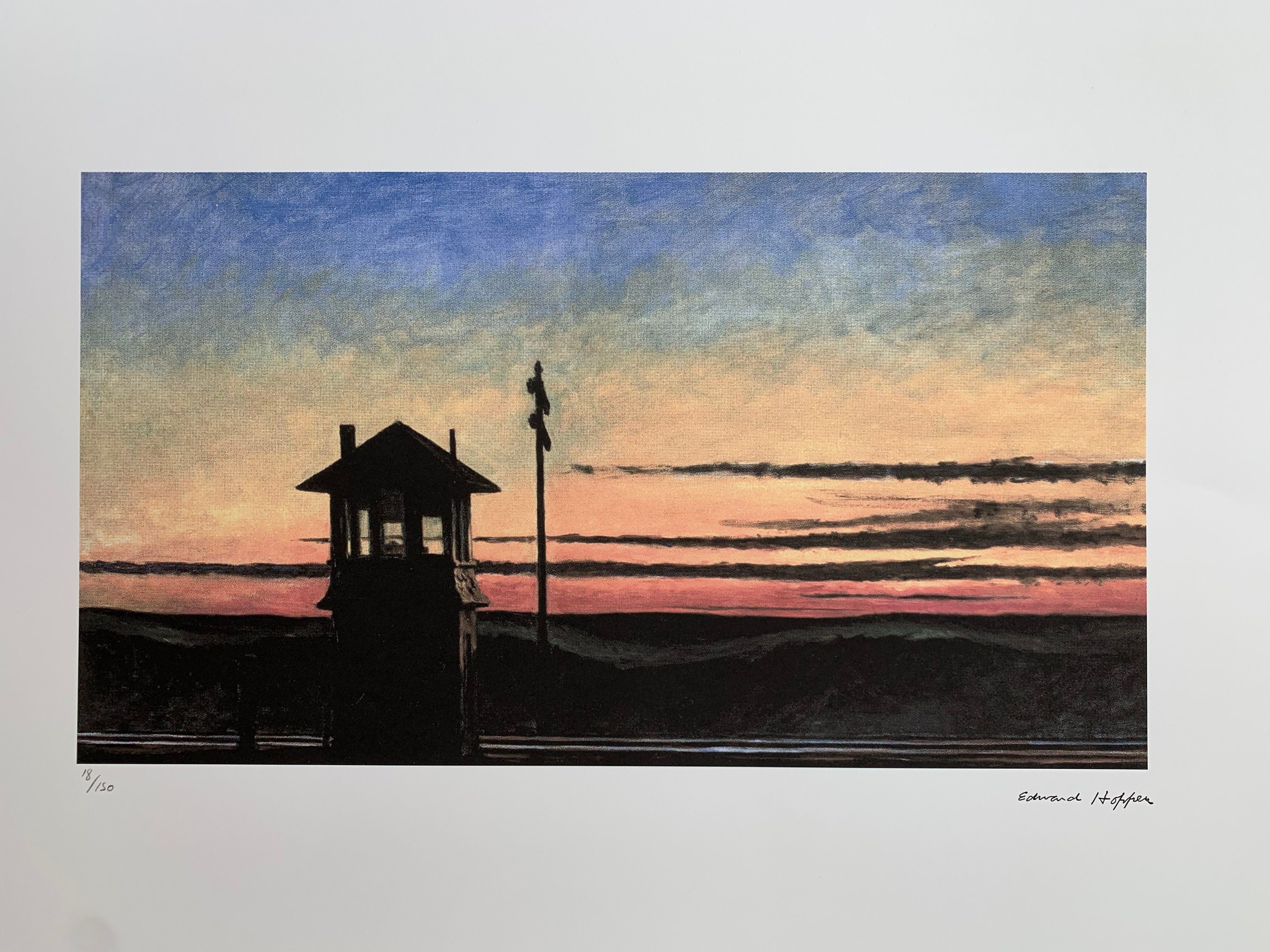 Edward Hopper lithography - Certificate, Signed, Top! Wall Art - glwec.in