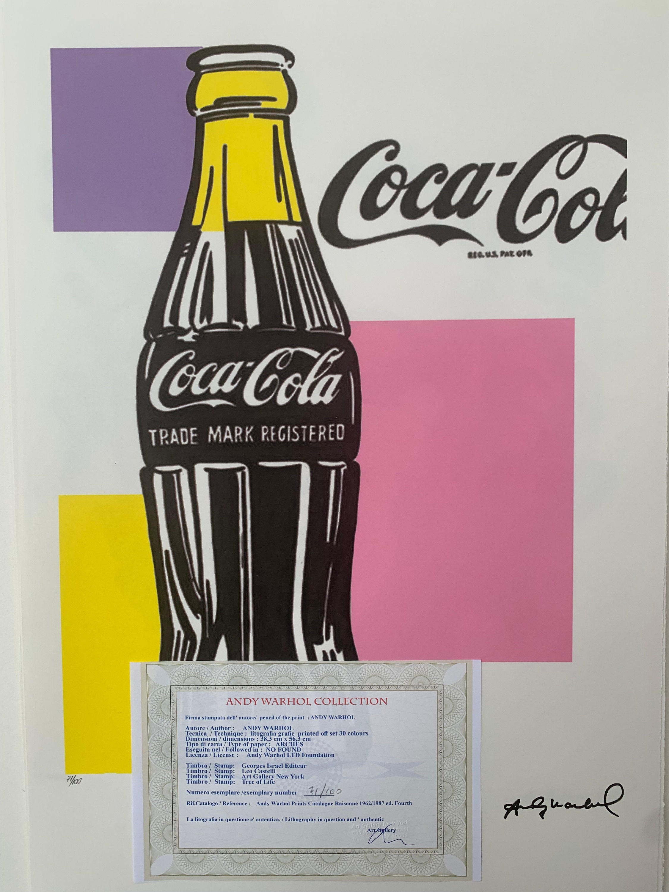 Andy Warhol Coca Cola Bottles 1962