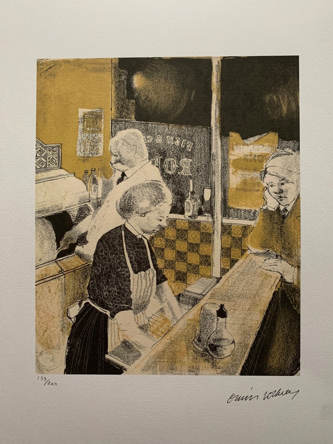 David Hockney chip Shop Lithography Certificate - Etsy