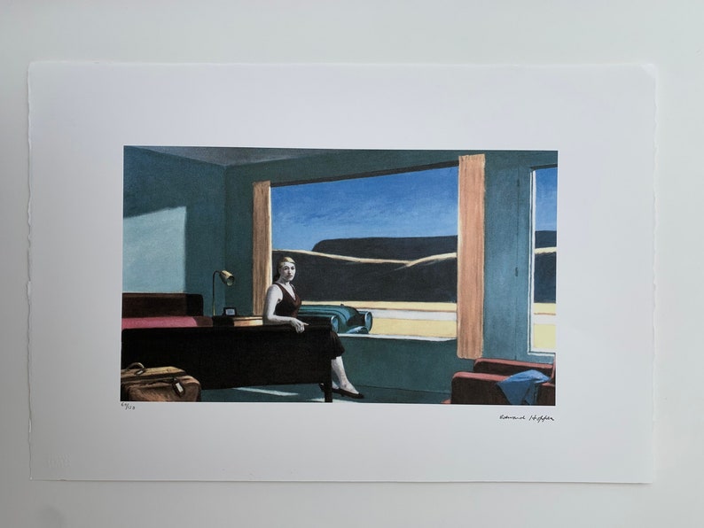 Edward Hopper western Motel,1957 Lithography Certificate, Signed, Top ...