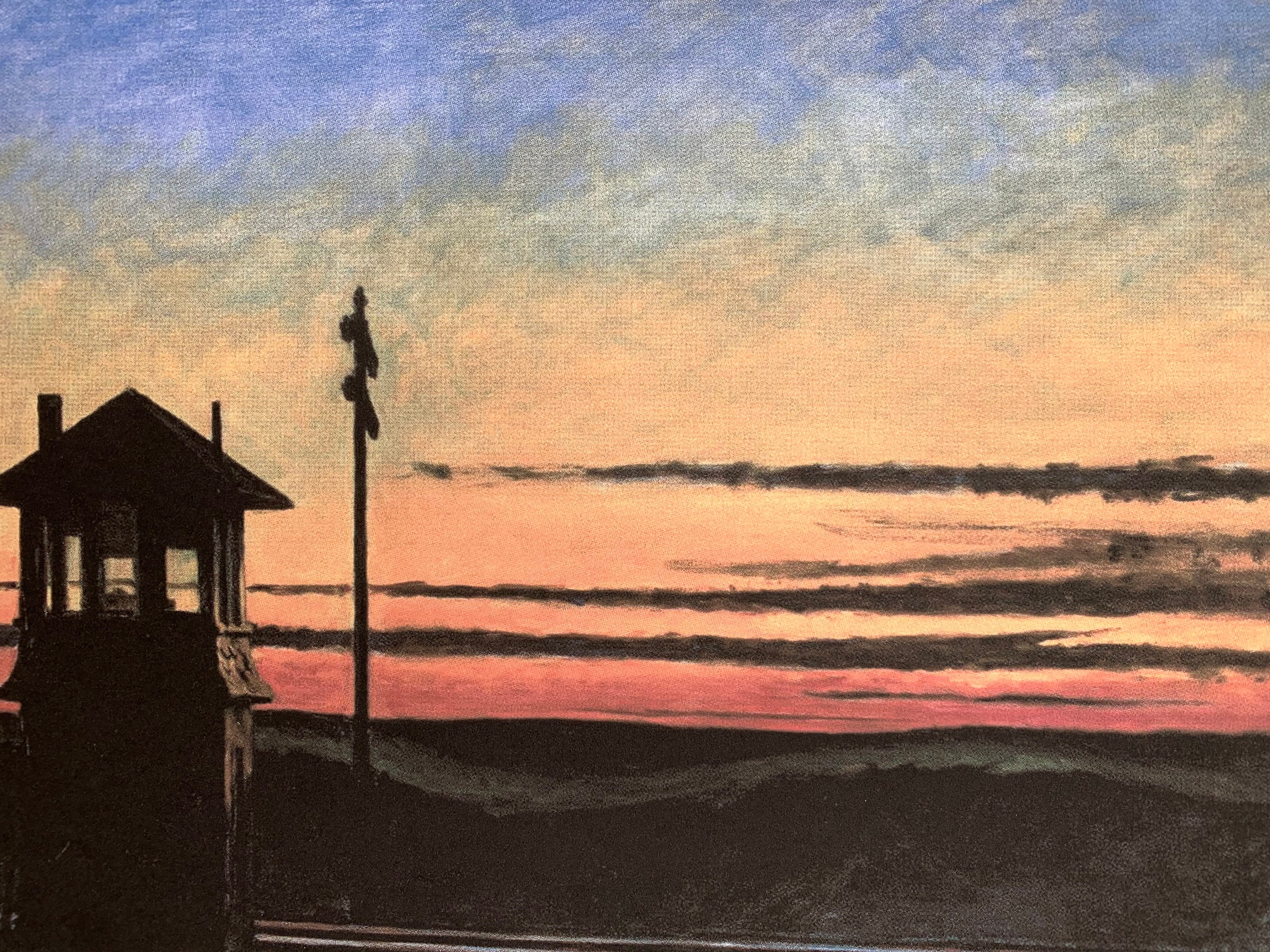 Edward Hopper Railroad Sunset