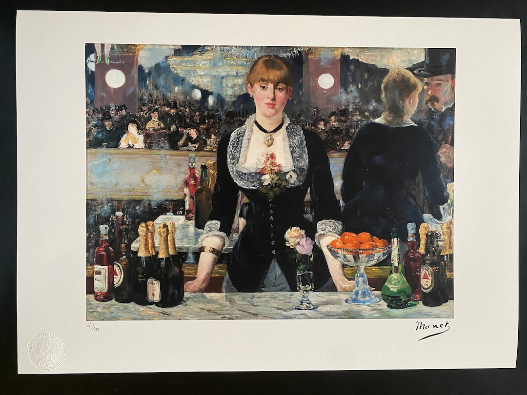 Édouard Manet a Bar at the Folies-bergère L'institue D'art Spadem ...