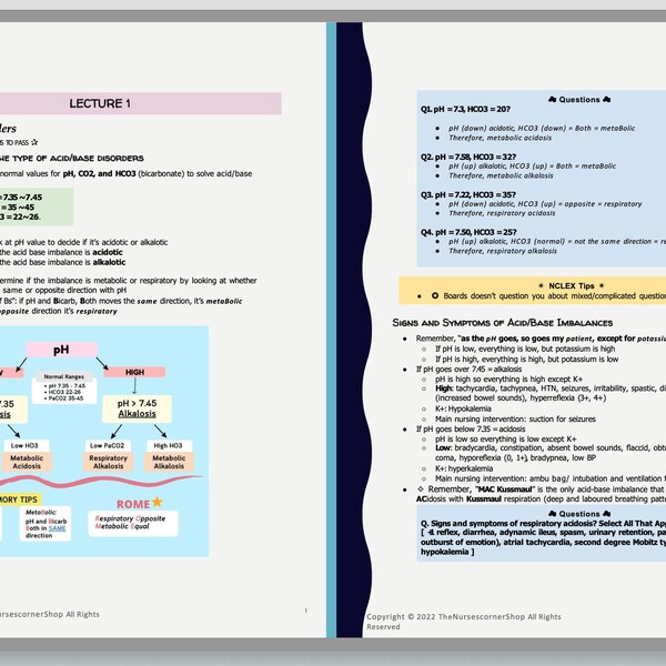 Mark K Lecture Notes - Etsy