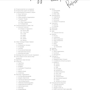 Printable, Trigger List, GTD, Happy Planner - Etsy