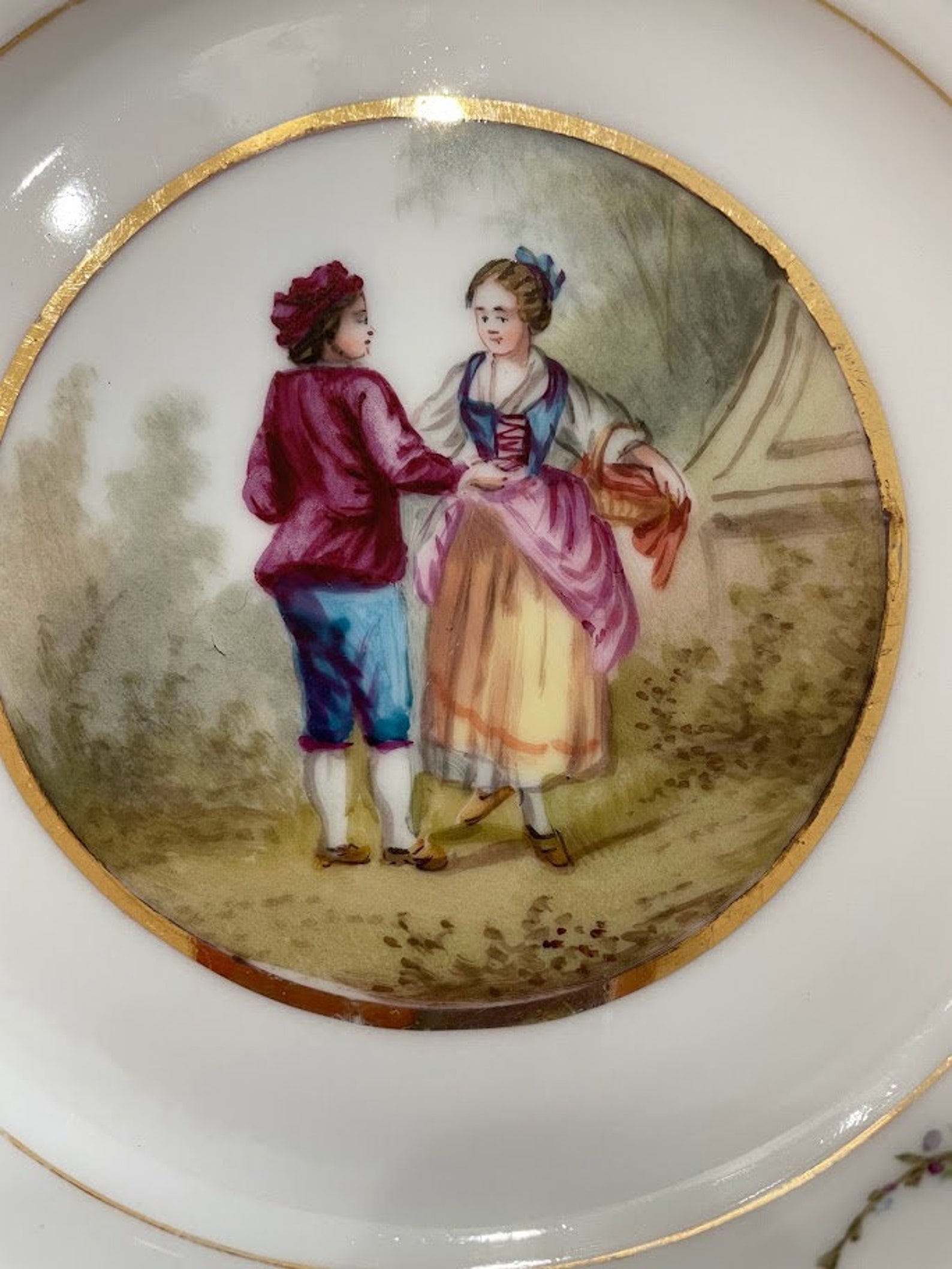 Sevres Porcelain Plate - Etsy