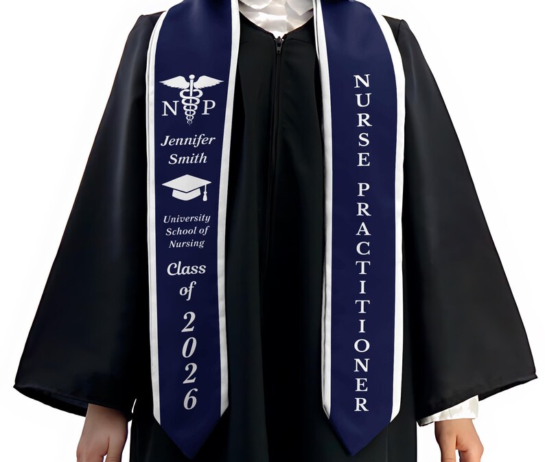 NP Graduation Stole Custom Nurse Practitioner Sash Class of 2026 - Etsy