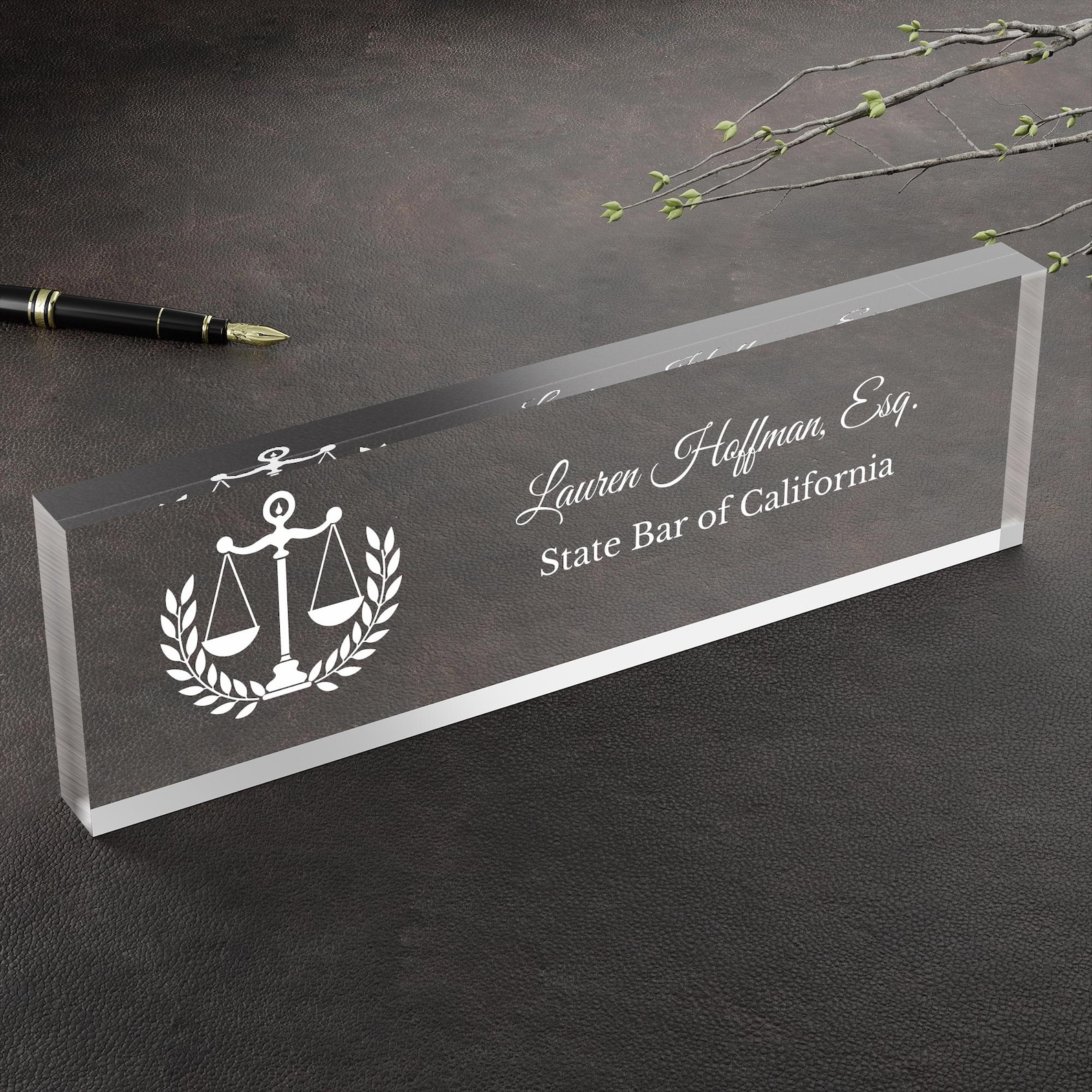 Bar Exam Gift Passed the Bar Exam New Lawyer Gift Desk Name Plate ...