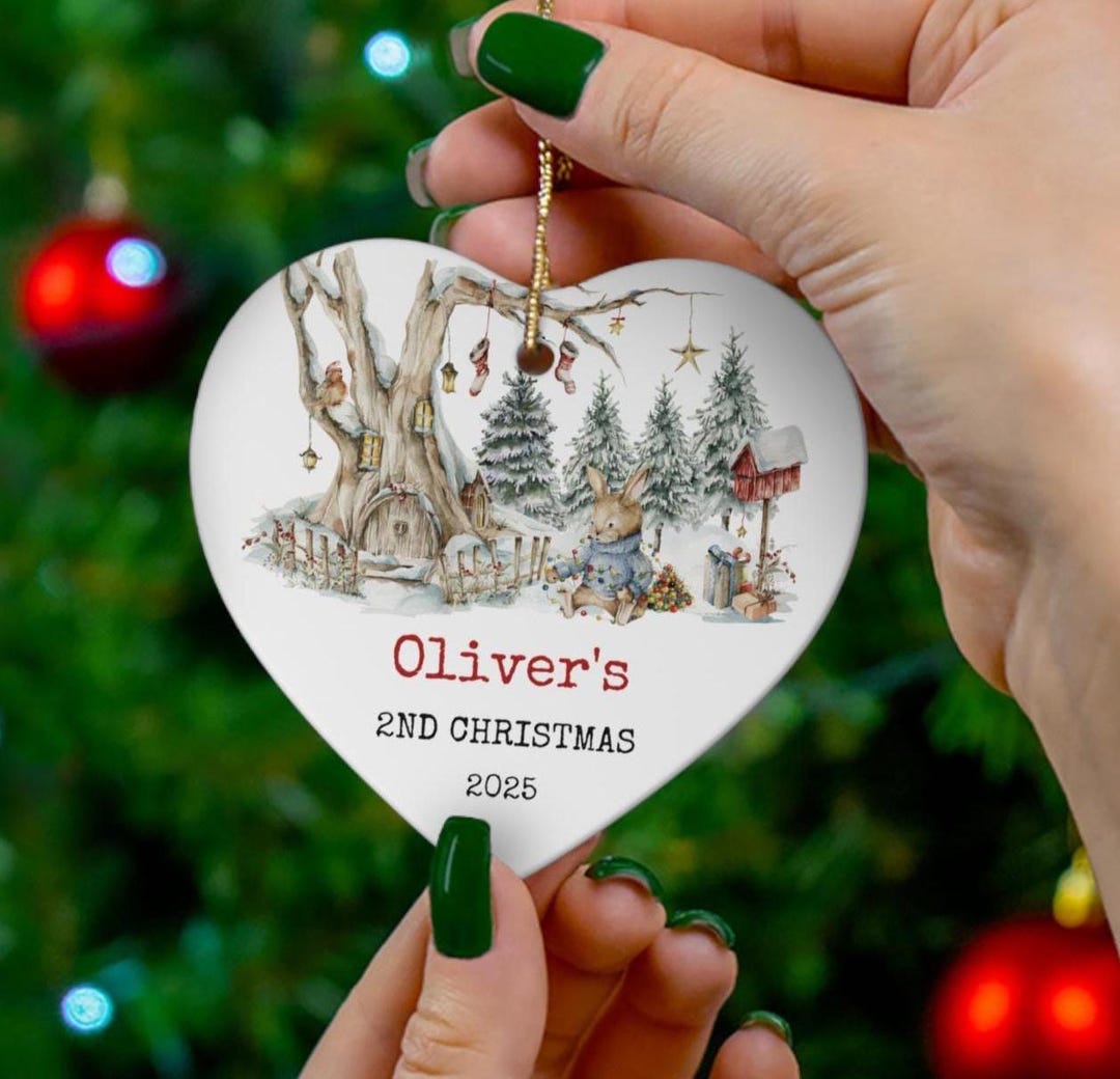 2nd Christmas Ornament Second Christmas Ornament for Girl 2nd Xmas ...