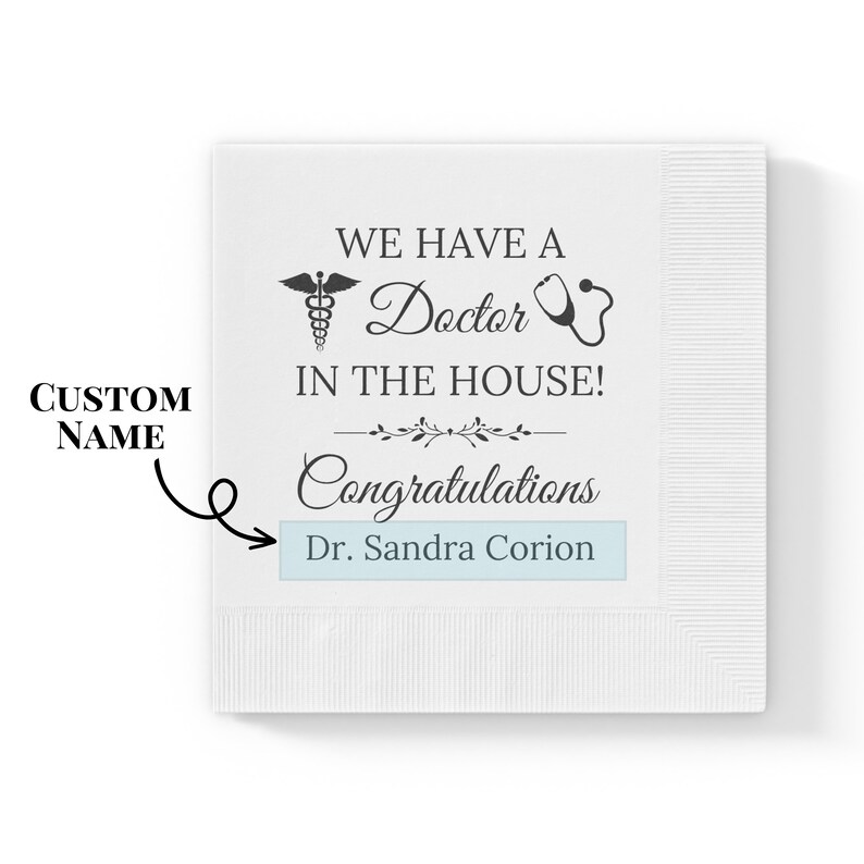 Doctor Graduation Gift New Doctor Graduation We Have a Doctor in House ...