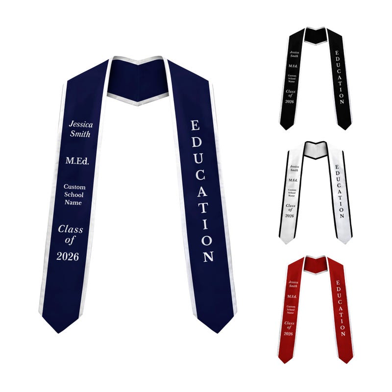 Teacher Graduation Stole - Etsy