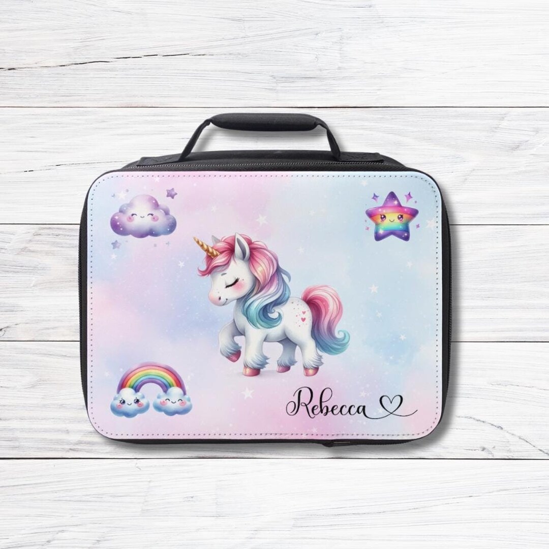 Unicorn Lunch Box for Kids Personalized Insulated Lunch Box for Girl ...