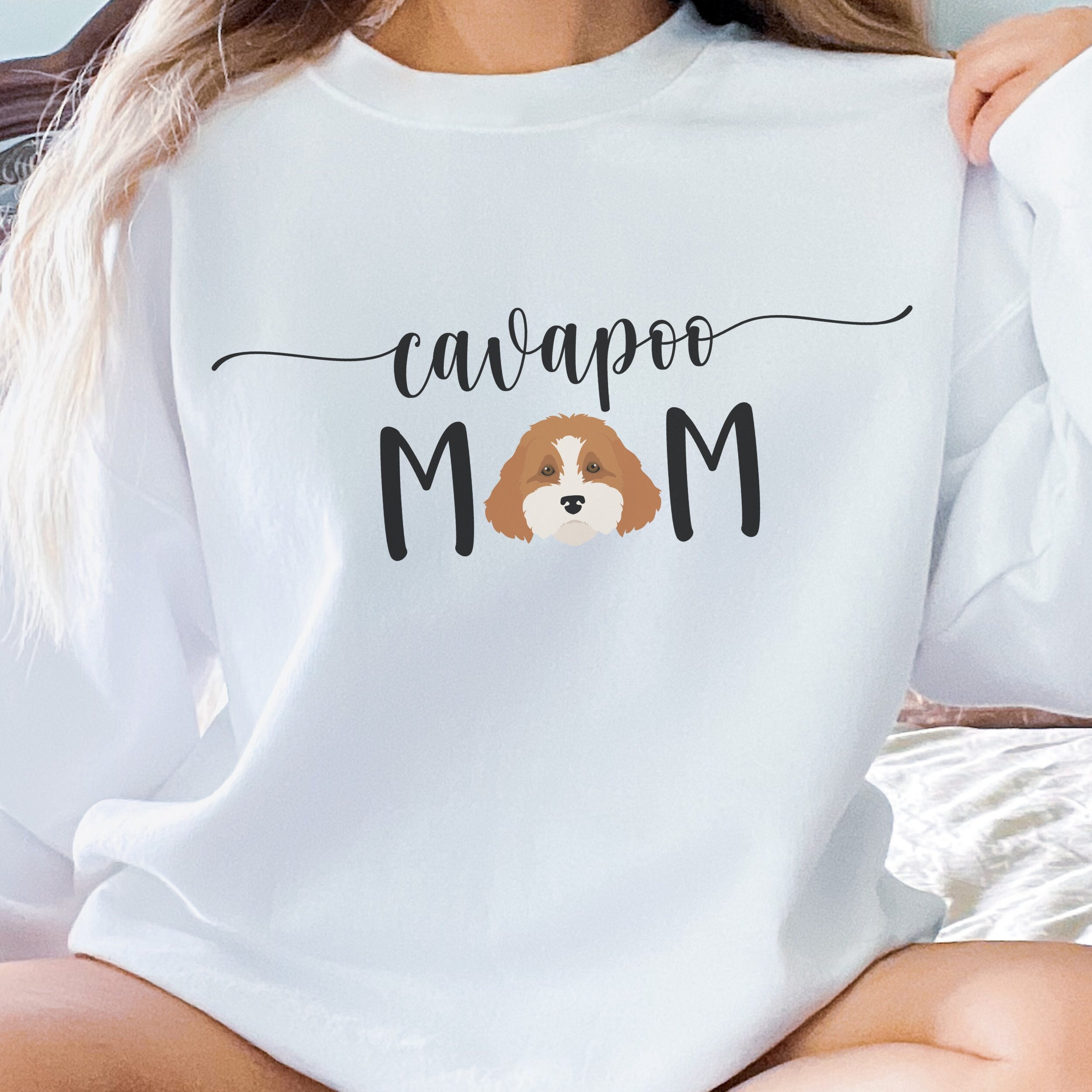 Cavapoo Mom Sweatshirt Cavapoo Shirt Cavapoo Gift Cavapoo Mom Shirt ...