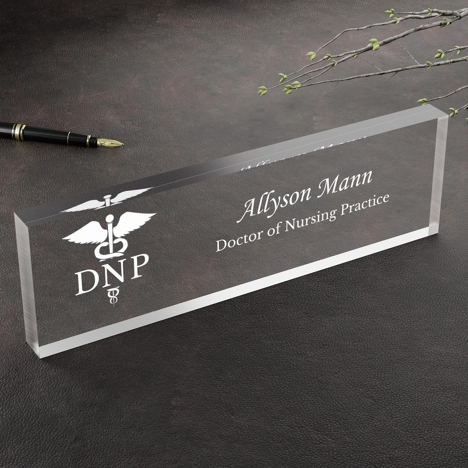 Doctor of Nursing Practice Desk Name Plate Custom DNP Gift DNP Office ...
