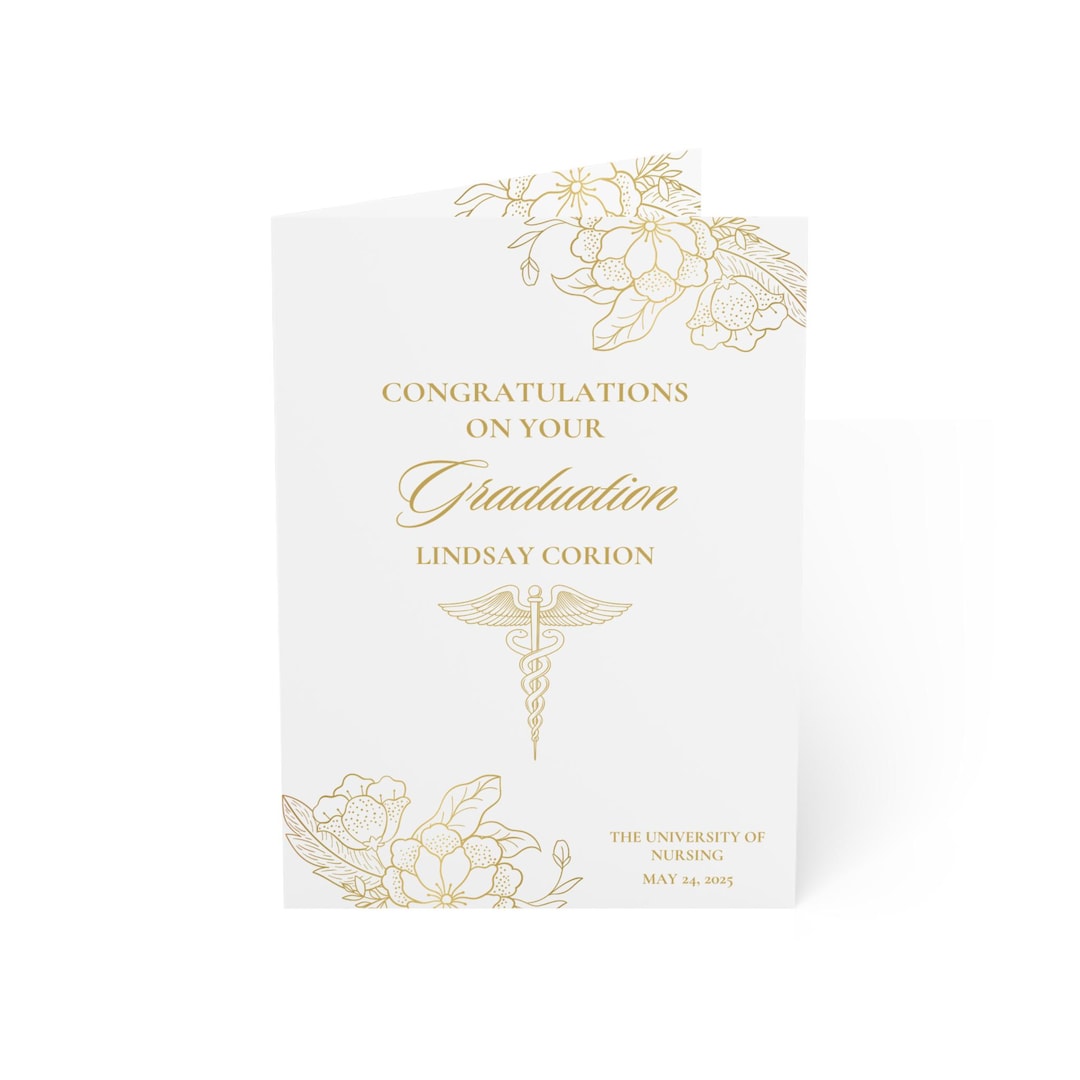 Graduation Card Medical School Graduation Greeting Card Medical Student ...