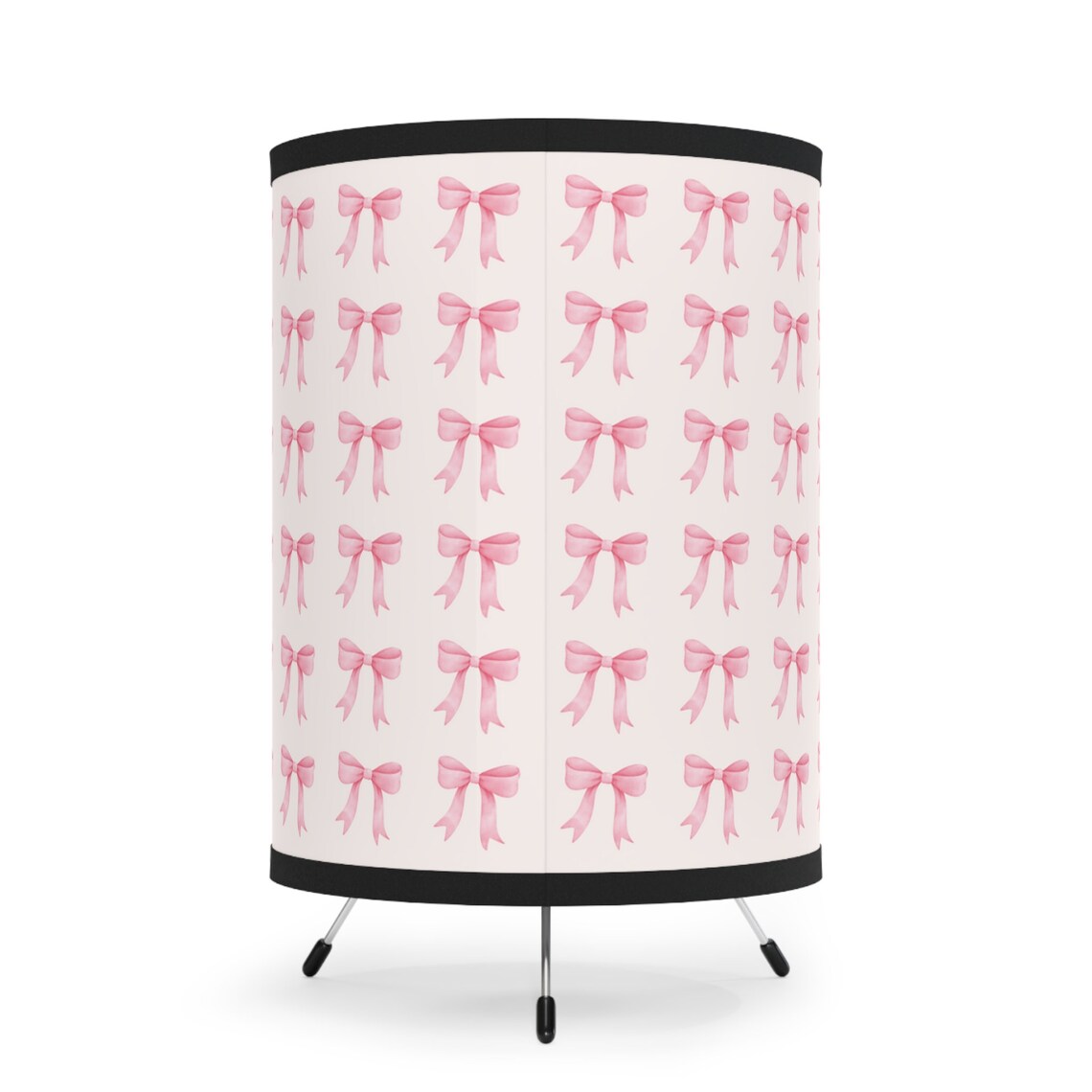 Cute Lamp Pink Bow Coquette Room Decor Aesthetic Tripod Lamp With Shade ...