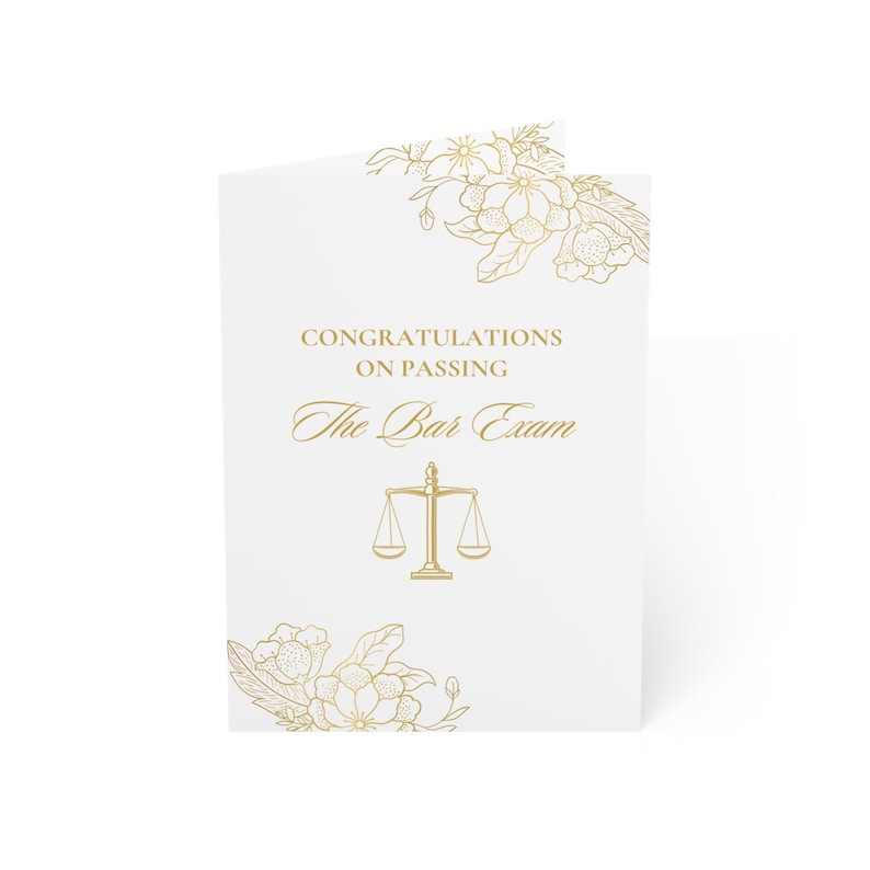 Passing the Bar Exam Gift Passed the Bar Exam Card Congratulations New ...