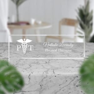 Physical Therapist Desk Nameplate Custom DPT Gift Physical Therapy ...