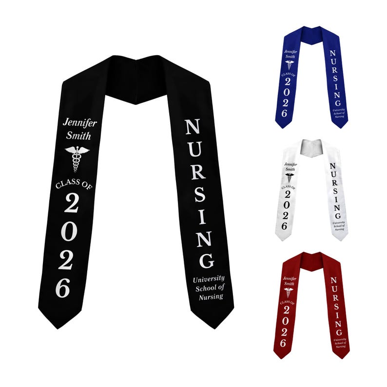 Nursing Graduation Stole Class of 2026 Custom Nursing School RN ...