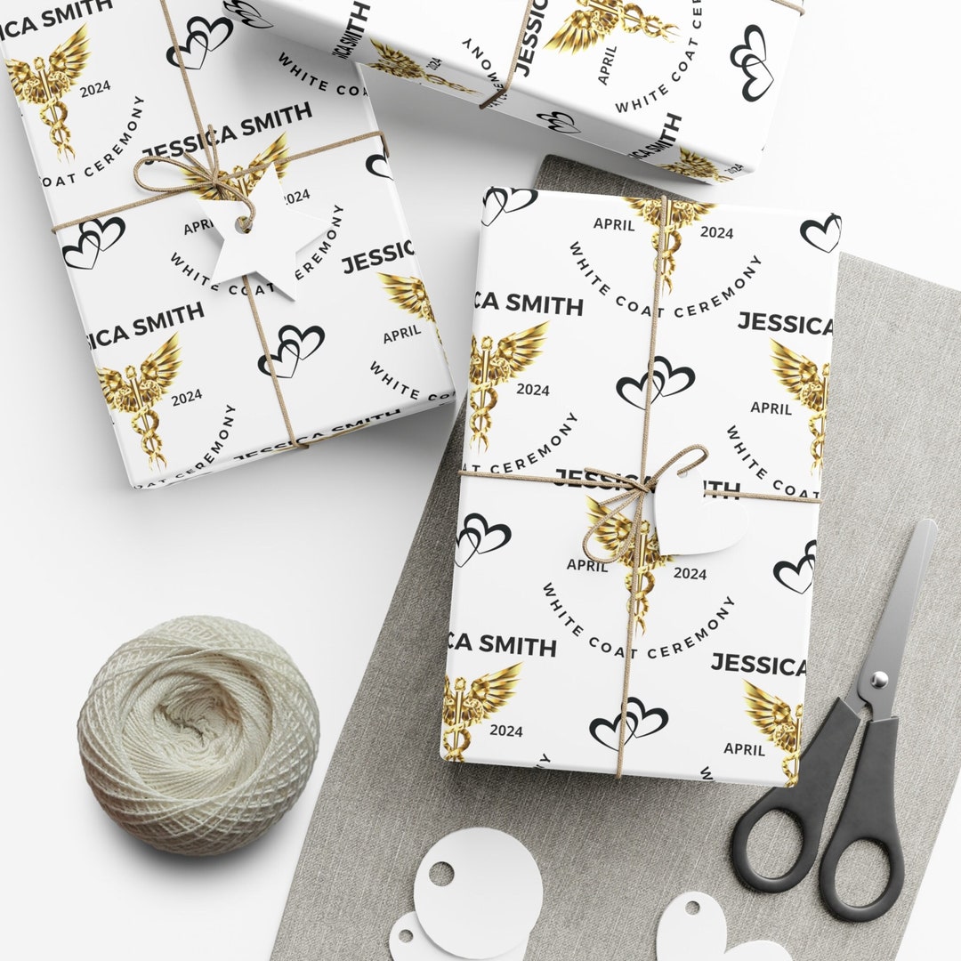 White Coat Ceremony Gift Wrap Paper Occupational Therapy Medical ...