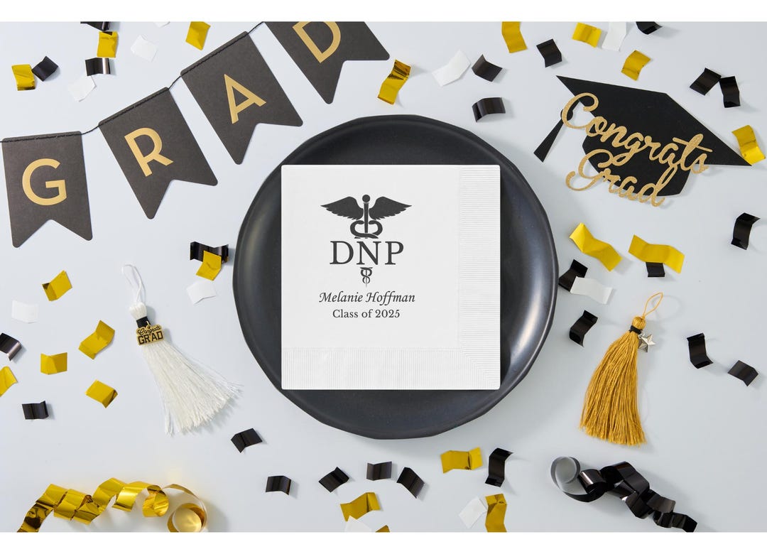 DNP Graduation Napkins Doctor of Nursing Practice Graduation Party ...
