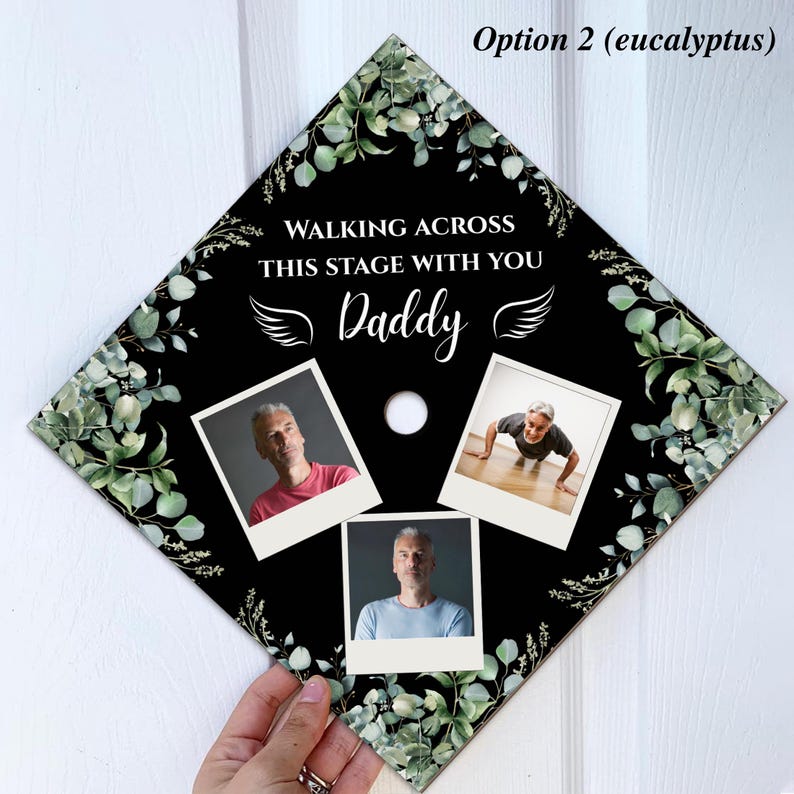 Memorial Graduation Cap Topper Custom Photo Remembrance Grad Cap ...